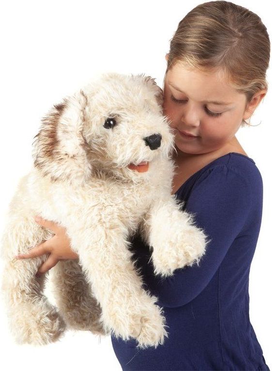 Folkmanis Puppets Labradoodle 50 cm (pohyblivý plyšák na ruku) | Bembo.cz