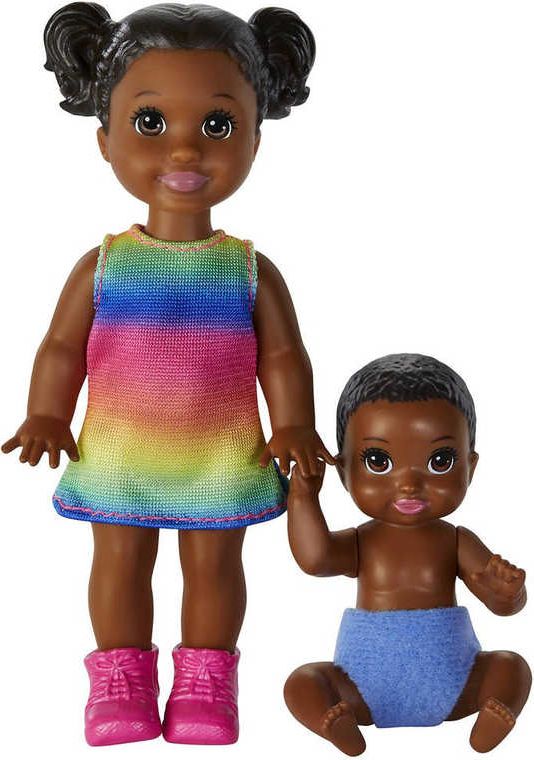 MATTEL BRB Barbie malí sourozenci set 2 panenky batole + miminko 3 ...