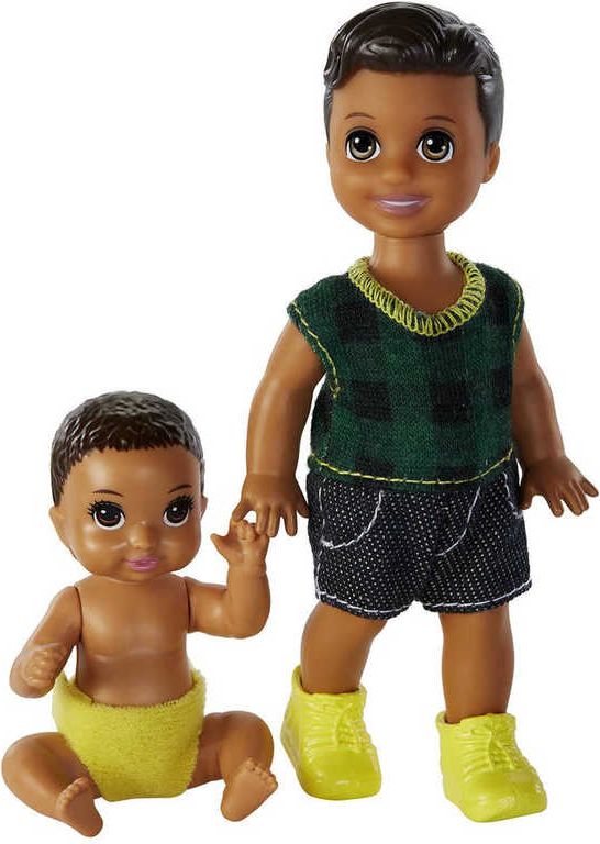MATTEL BRB Barbie malí sourozenci set 2 panenky batole + miminko 3 ...